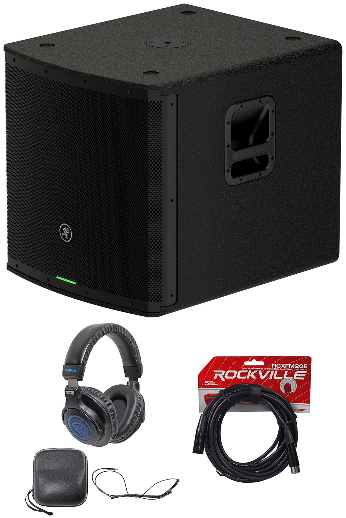 Mackie SR18S 18” 1600W Powered Active DJ PA Subwoofer Sub+Headphones ...