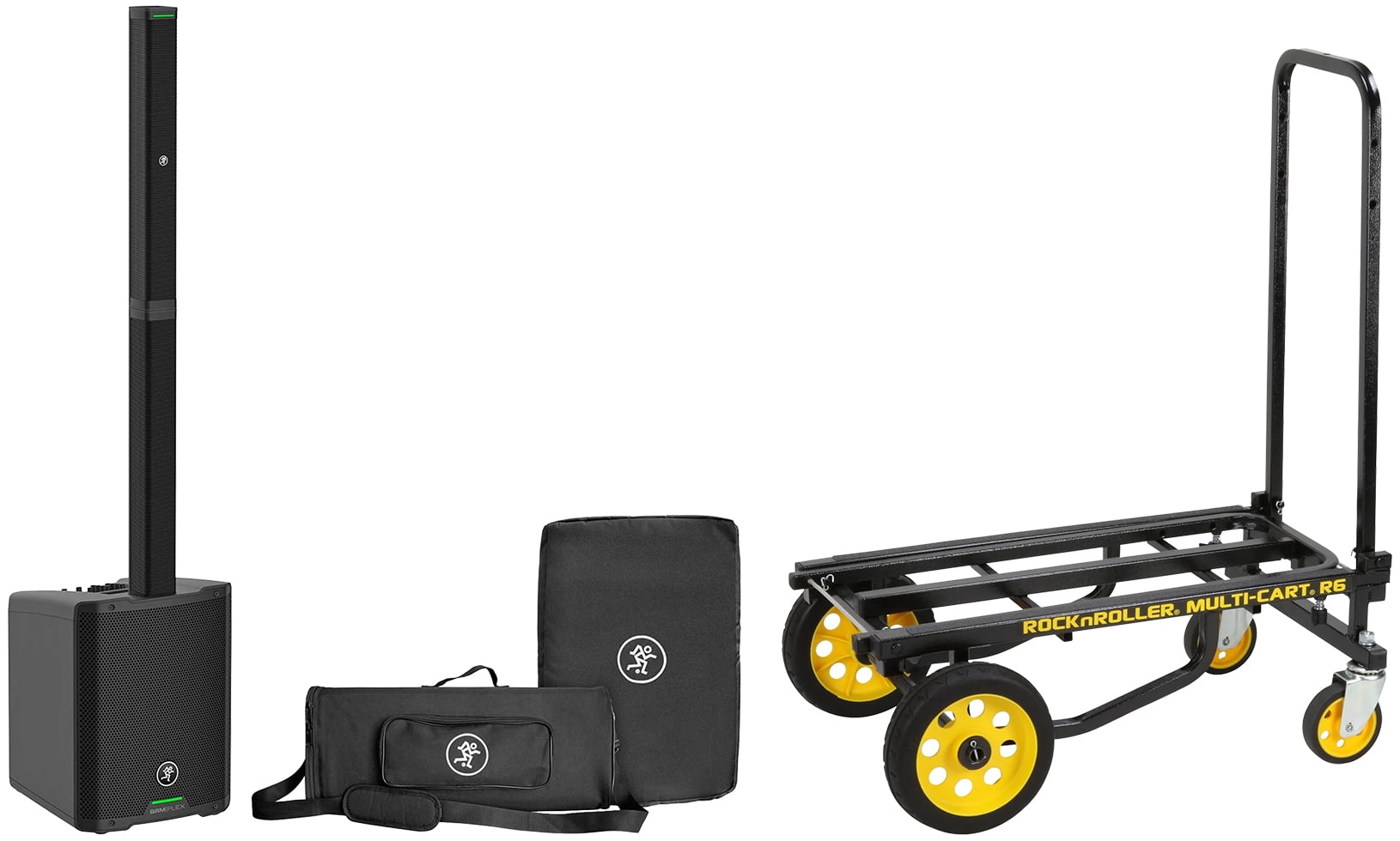 Mackie SRM-Flex 1300w Portable DJ Speaker PA System with Subwoofer and ...