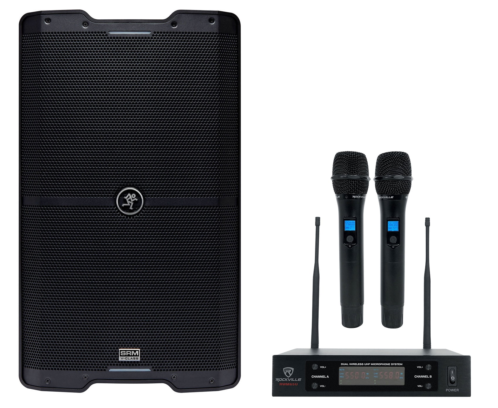 Mackie SRM212 V-Class 12” 2000w Bluetooth Active PA DJ Speaker+Wireless ...