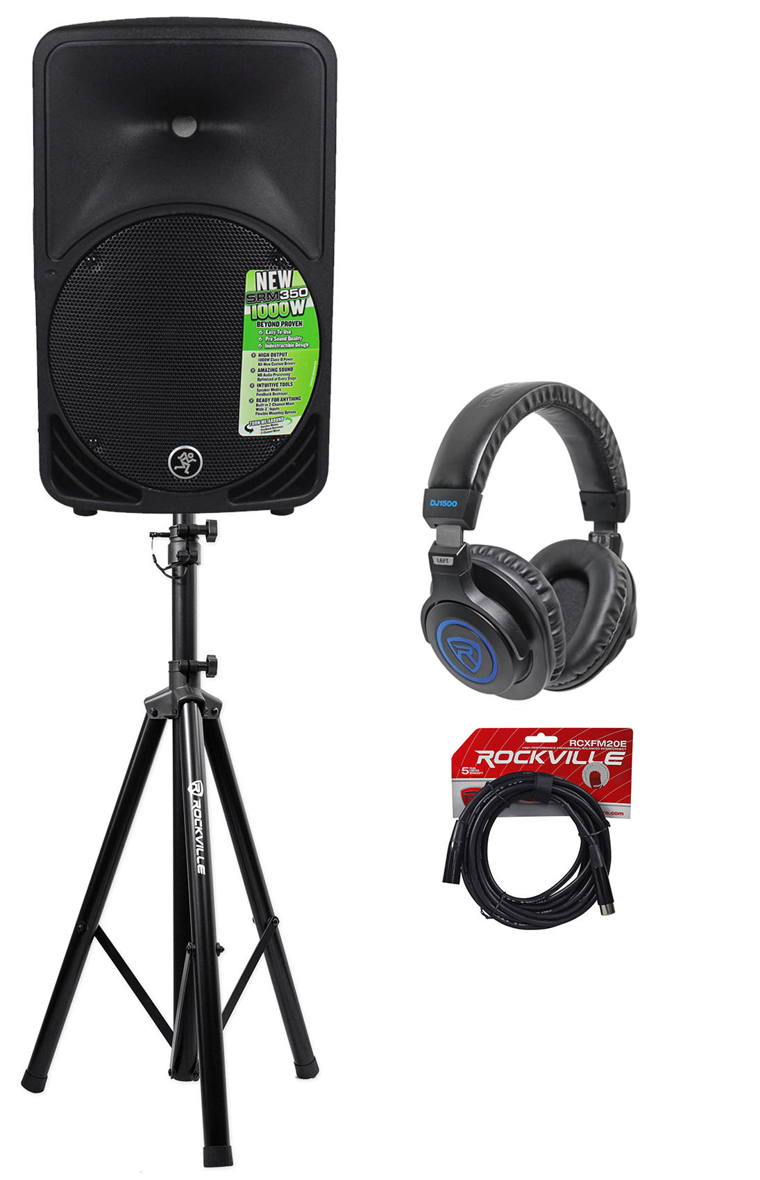 Mackie SRM350V3 SRM350-V3 1000w 10" Powered PA Speaker, w/DSP ...