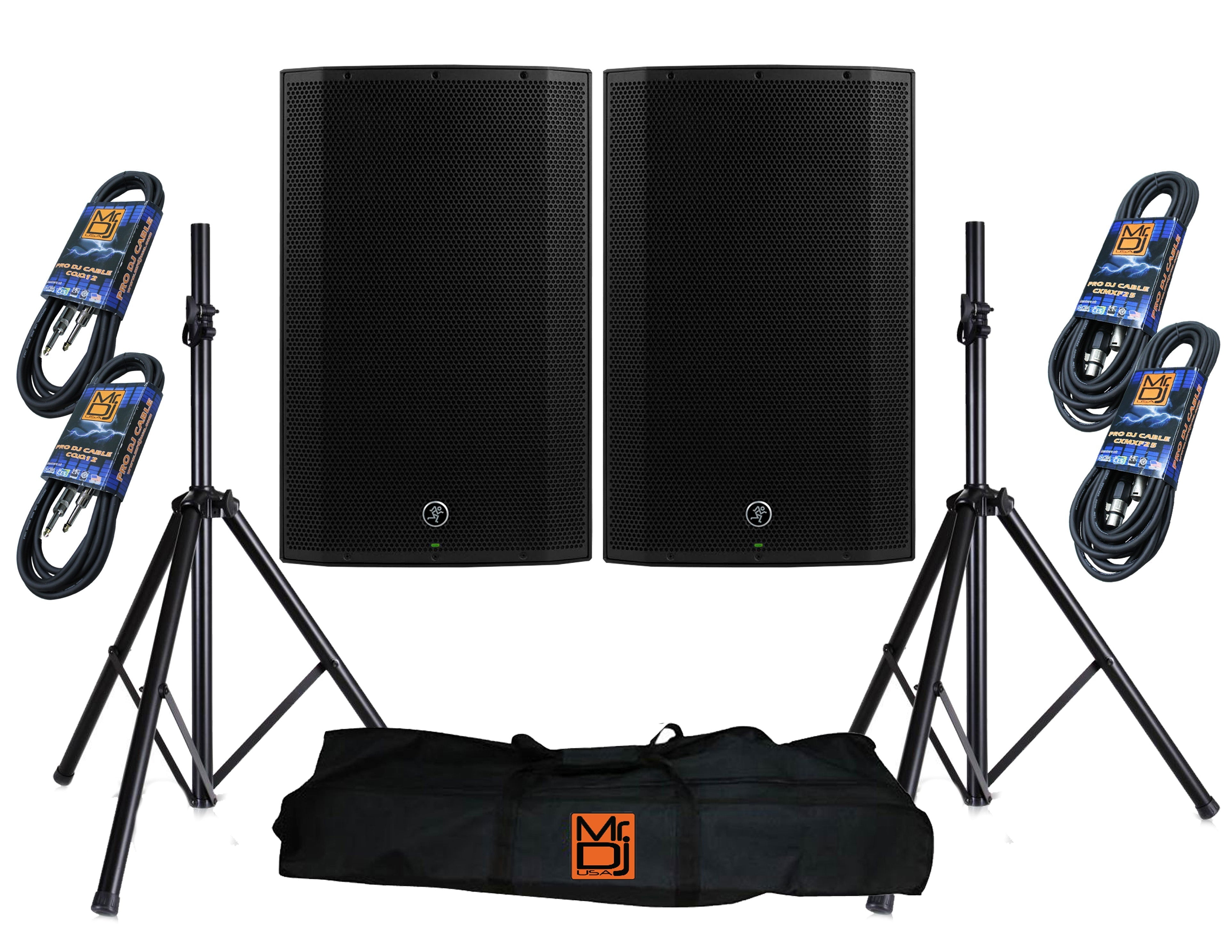 Mackie Thump12A 12 Inch Powered Loudspeaker with Speaker Stands and ...