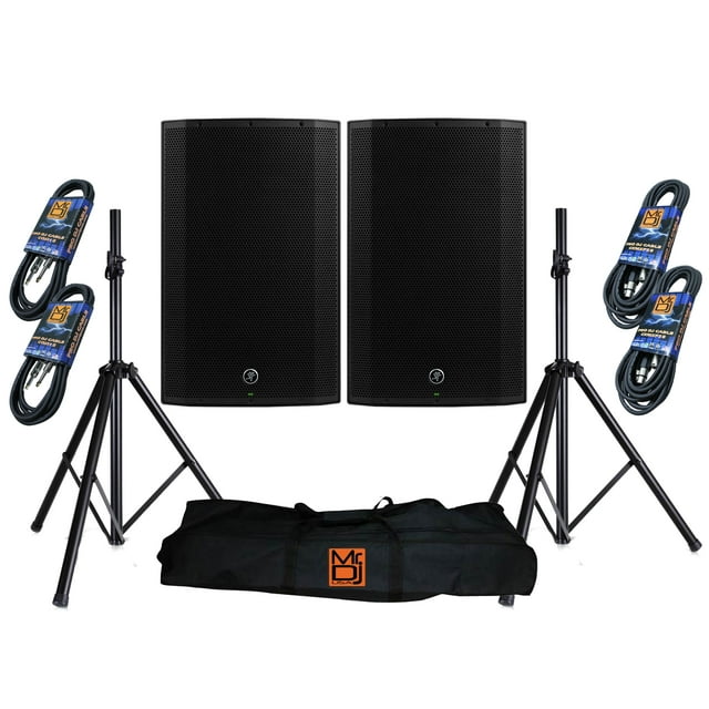Mackie Thump12A 12 Inch Powered Loudspeaker with Speaker Stands and ...