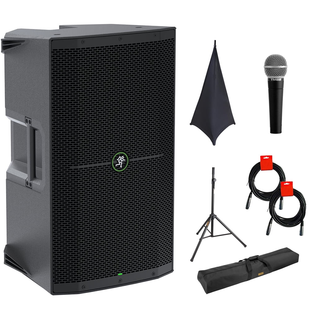 Mackie Thump212 1400W 12" Powered PA Loudspeaker System Bundle with On ...