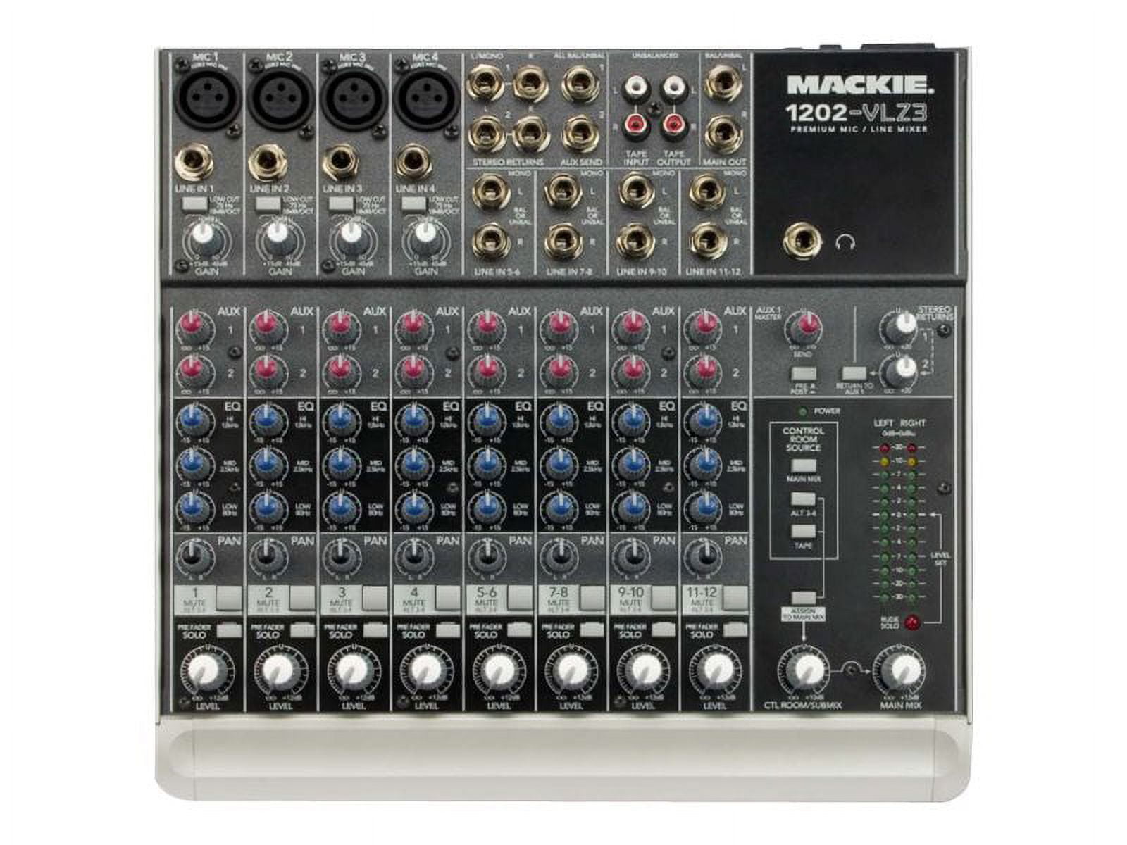 Mackie VLZ3 Series 1202-VLZ3 - Analog mixer - 12-channel - rack ...