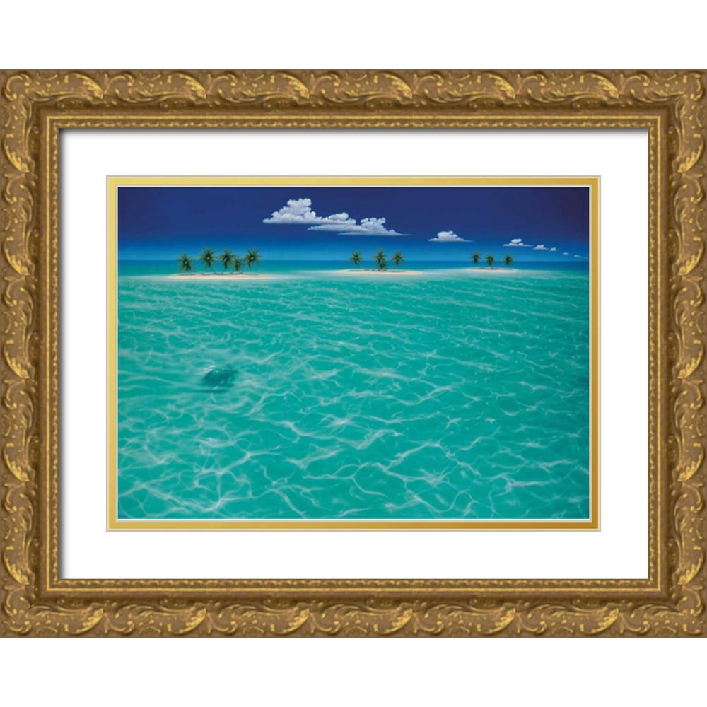 Mackin, Dan 24x18 Gold Ornate Wood Framed with Double Matting Museum ...