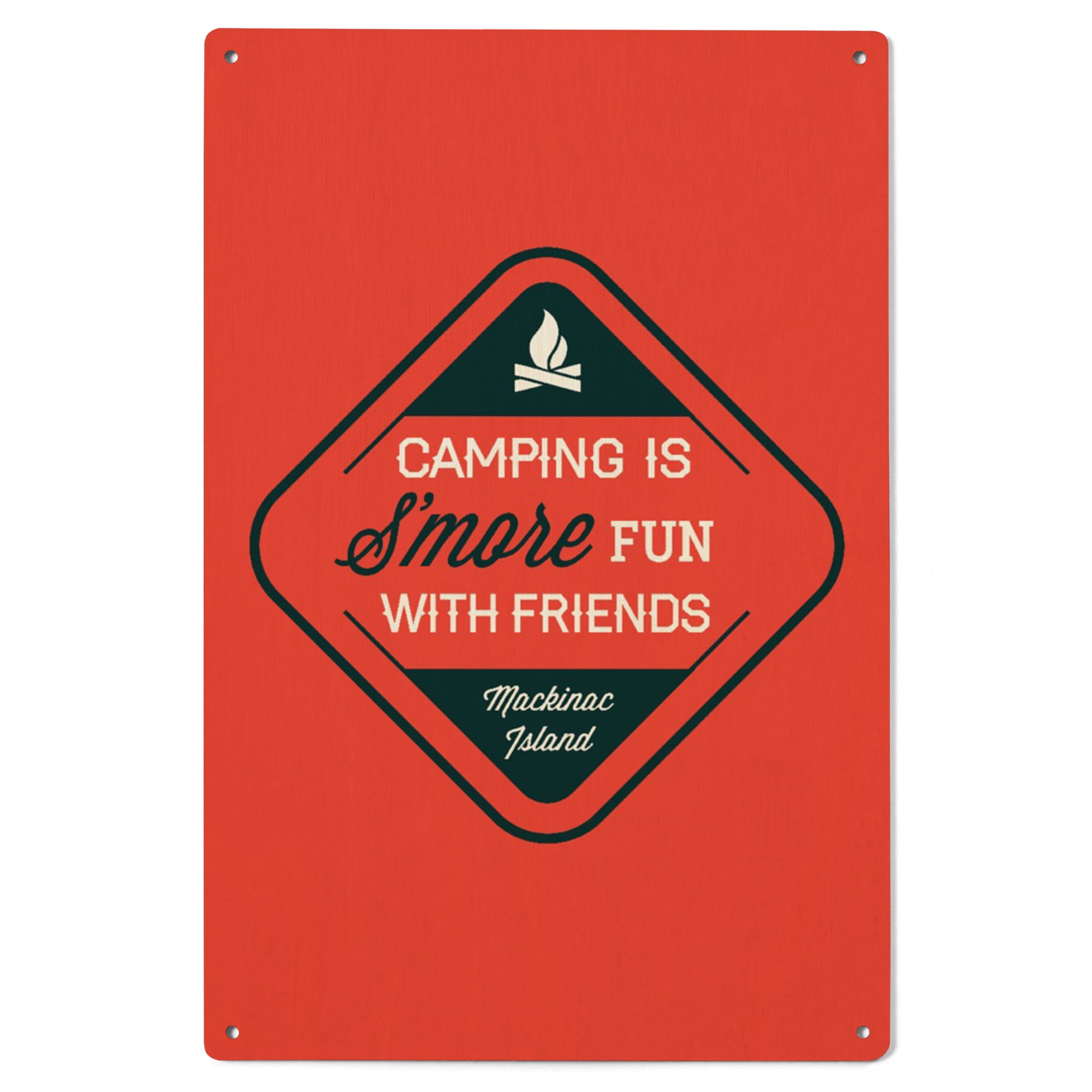 Mackinac Island, Michigan, Camping is Smore Fun with Friends, Contour ...