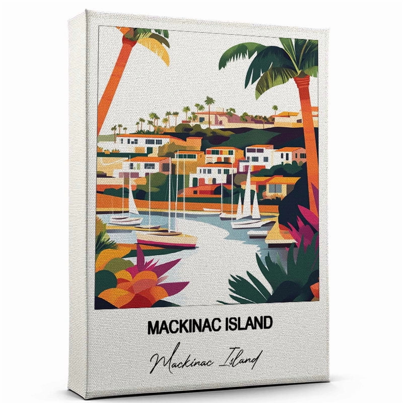 Mackinac Island Travel Canvas Art – Stunning Travel Wall Print Mackinac Island Canvas Inspired ...