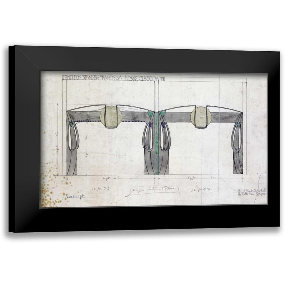 Mackintosh, Charles Rennie 18x12 Black Modern Framed Museum Art Print ...