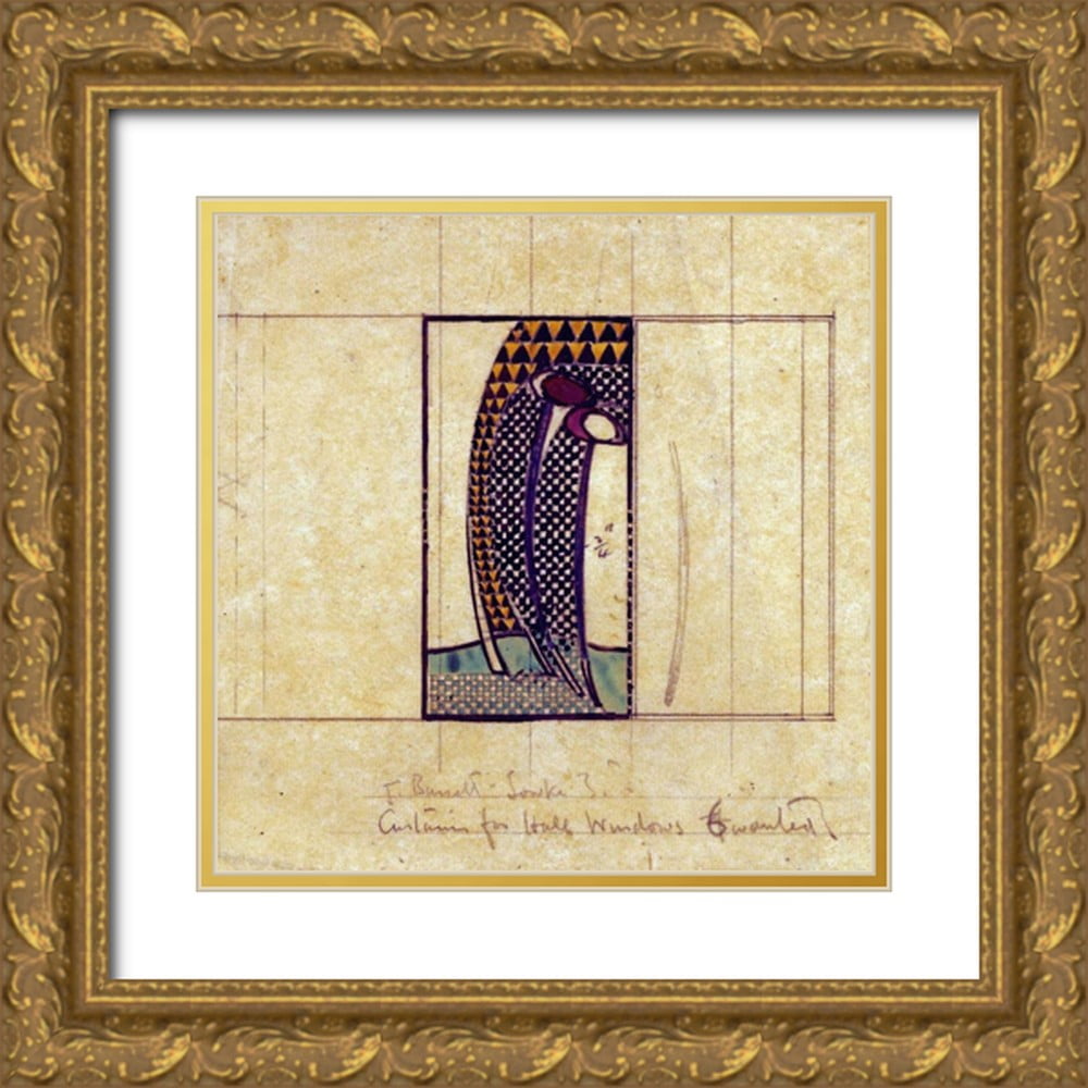 Mackintosh, Charles Rennie 20x20 Gold Ornate Wood Framed with Double ...