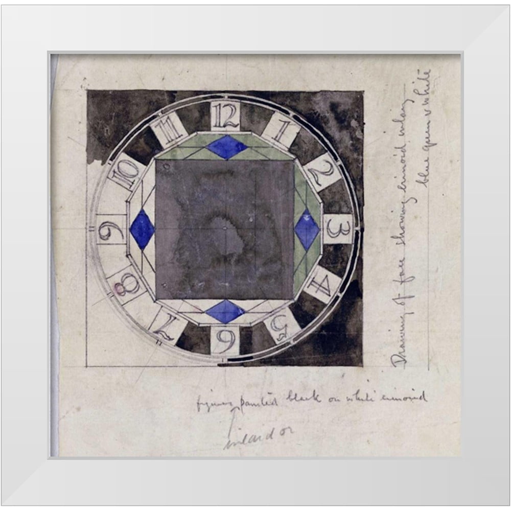 Mackintosh, Charles Rennie 20x20 White Modern Wood Framed Museum Art ...