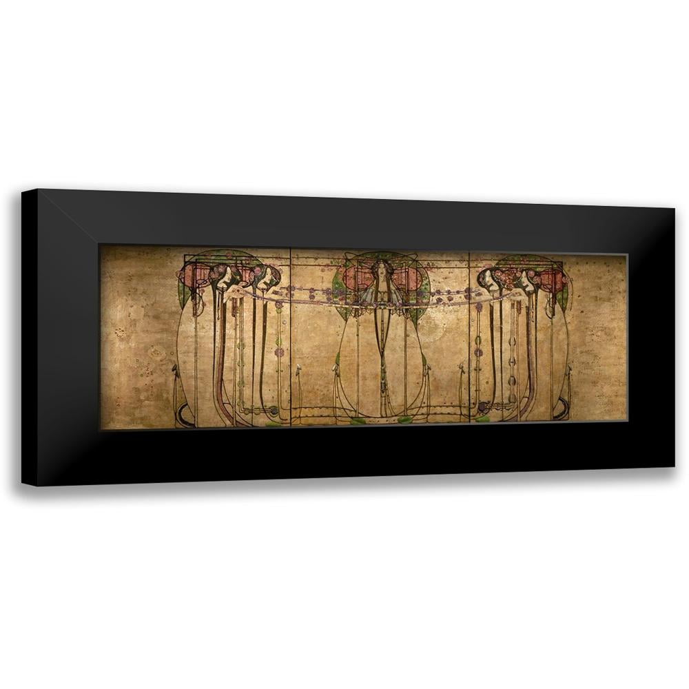 Mackintosh, Charles Rennie 24x11 Black Modern Framed Museum Art Print ...