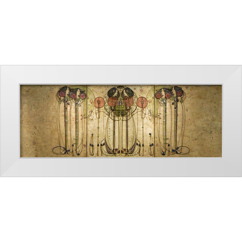 Mackintosh, Charles Rennie 24x11 White Modern Wood Framed Museum Art ...