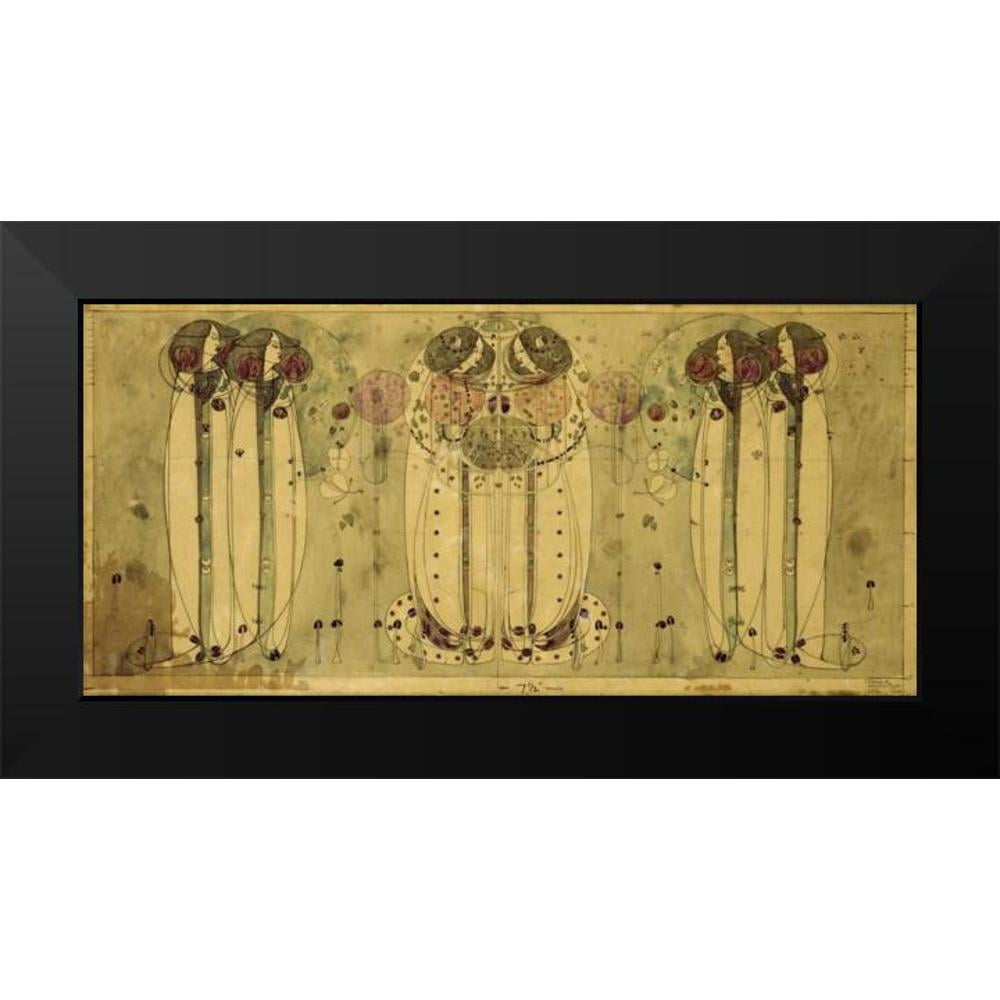 Mackintosh, Charles Rennie 24x13 Black Modern Framed Museum Art Print ...