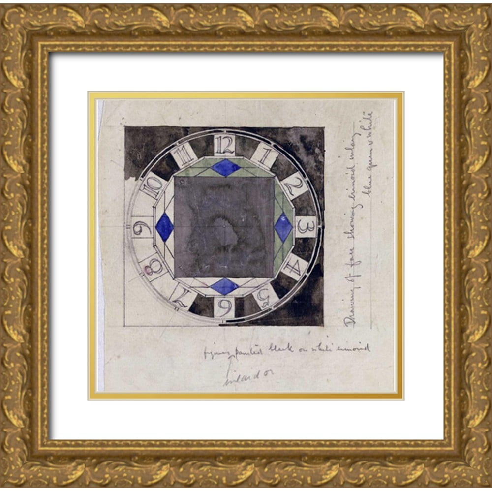 Mackintosh, Charles Rennie 26x26 Gold Ornate Wood Framed with Double ...