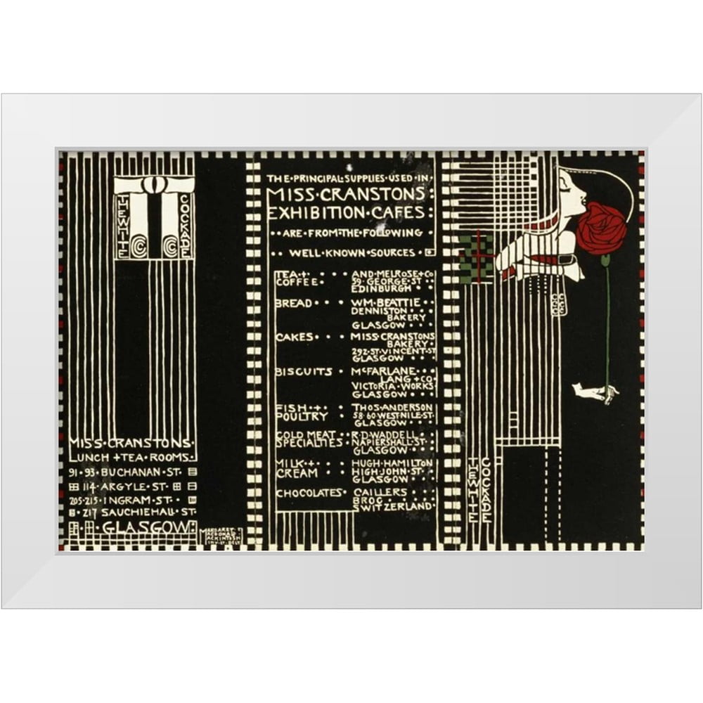 Mackintosh, Margaret Macdonald 24x18 White Modern Wood Framed Museum ...