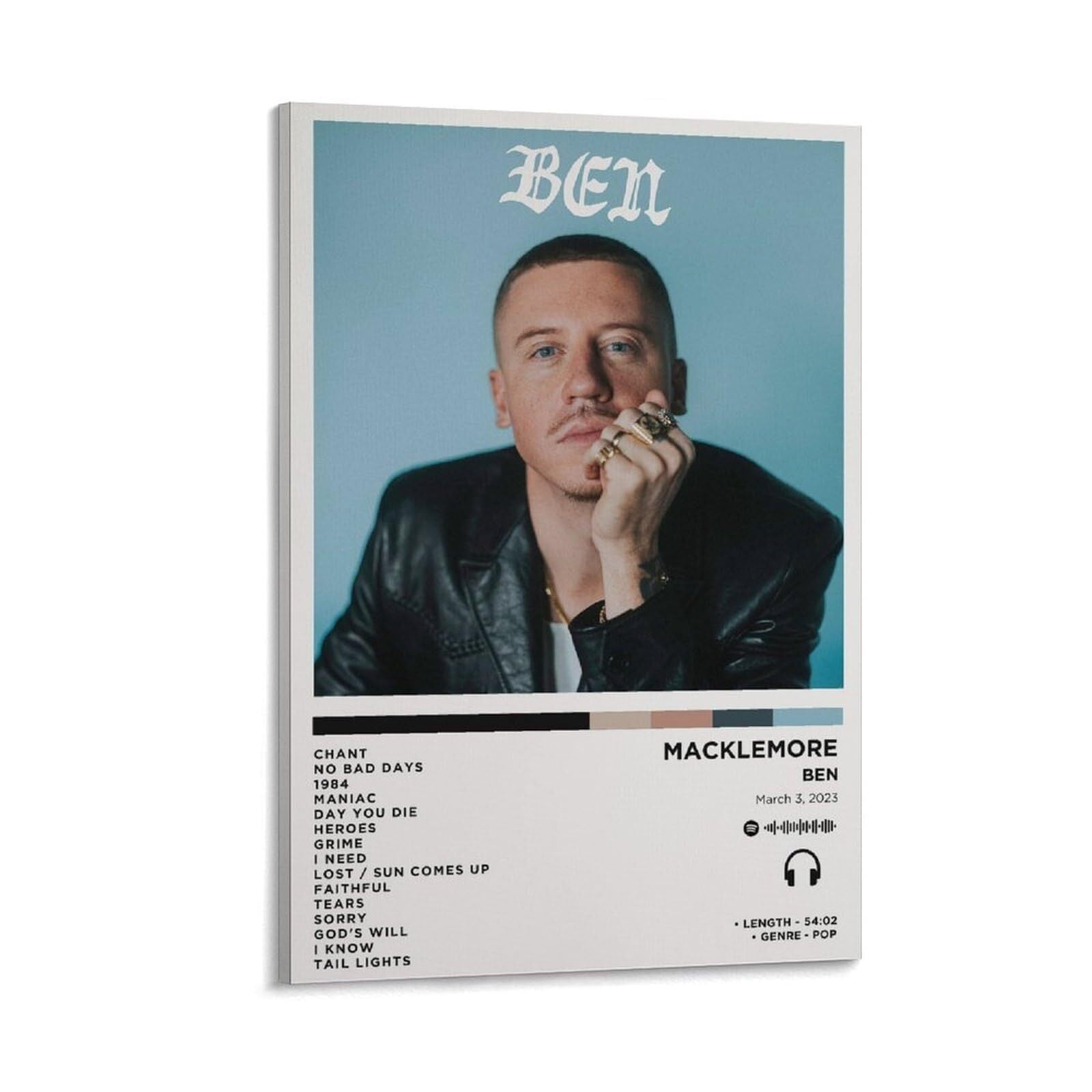 Macklemore Ben Canvas Poster Bedroom Decoration Landscape Office ...