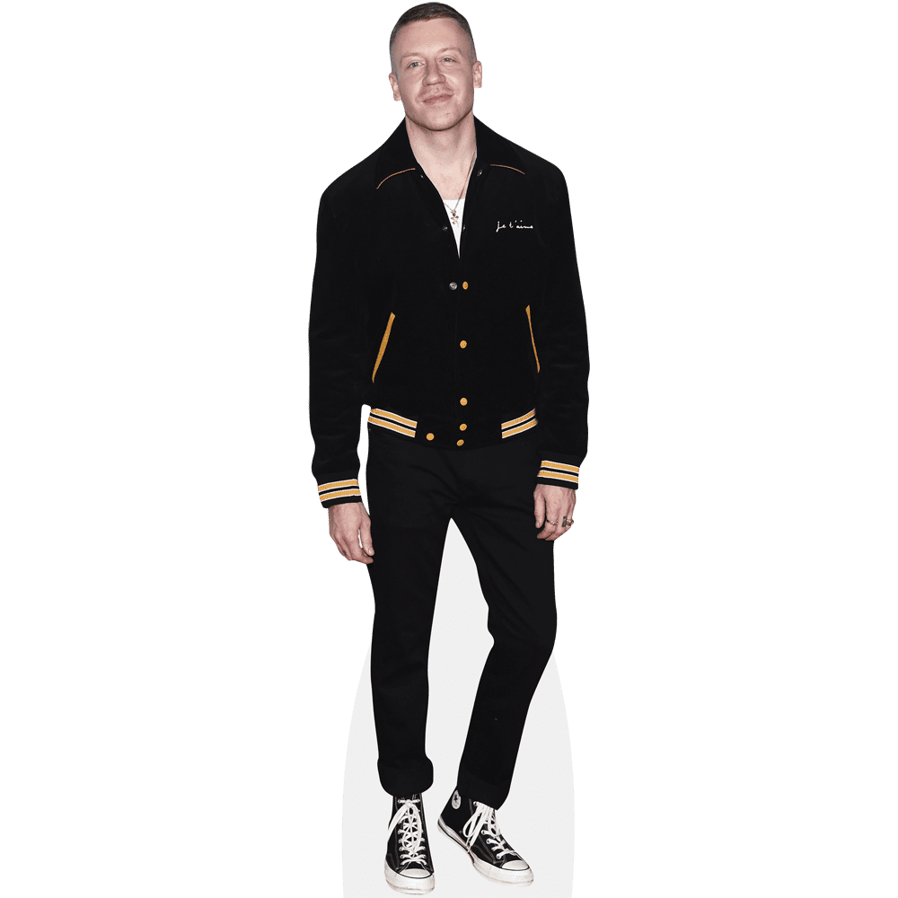 Macklemore (Black Jacket) Lifesize Cardboard Cutout Standee - Walmart.com