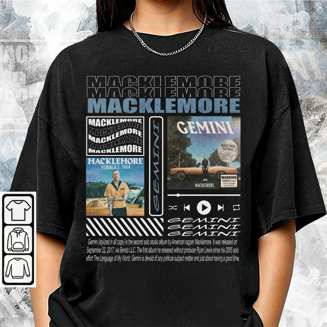 Macklemore Rap Shirt, Gemini Album Vintage, Macklemore Ben The Heist ...