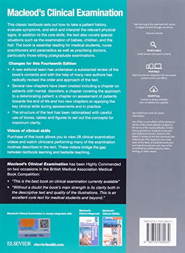 Pre-Owned Macleod's Clinical Examination Innes BSc PhD FRCP Ed, J ...