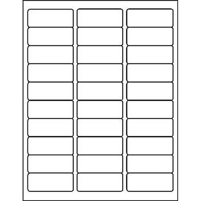 Maco Laser/Ink Jet White Address Labels, 1 x 2-5/8 Inches, 100 Sheets ...