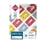 Maco, MACML2000, Multipurpose Self-Adhesive Mailing Labels, 2000 / Box ...