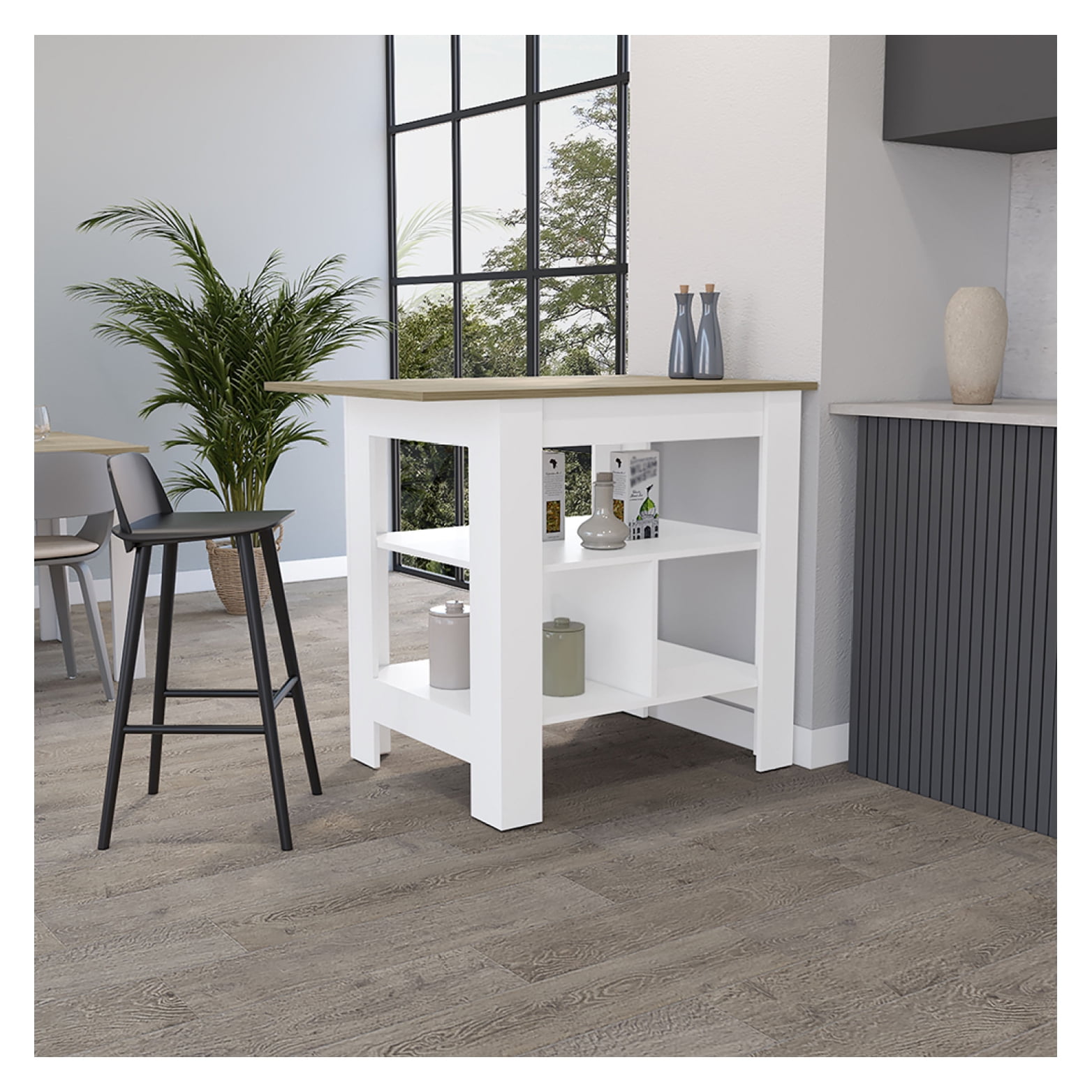 Macondo Kitchen Island Beige + Kitchen + Modern + Rectangular ...