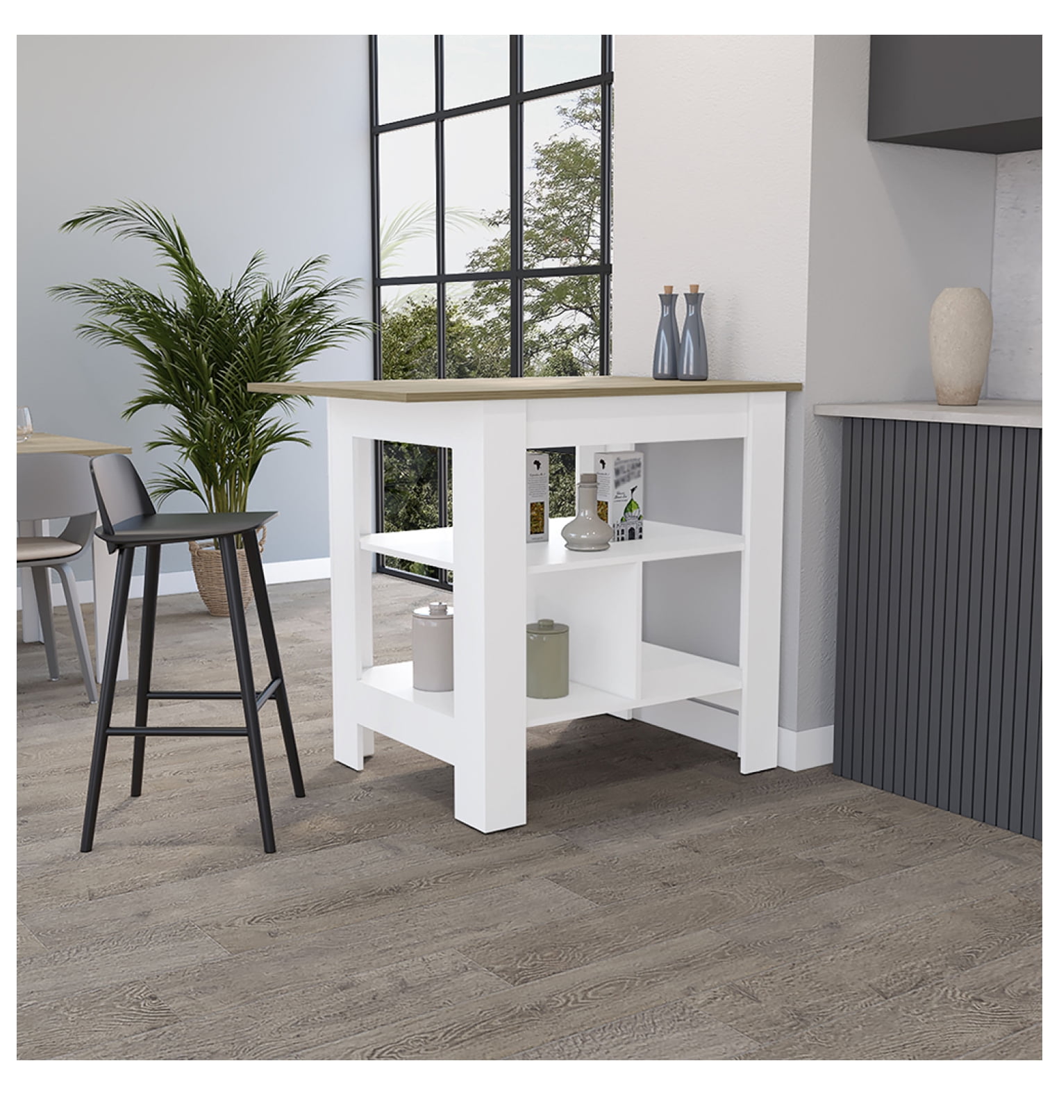 Macondo Kitchen Island Beige + Kitchen + Modern + Rectangular ...