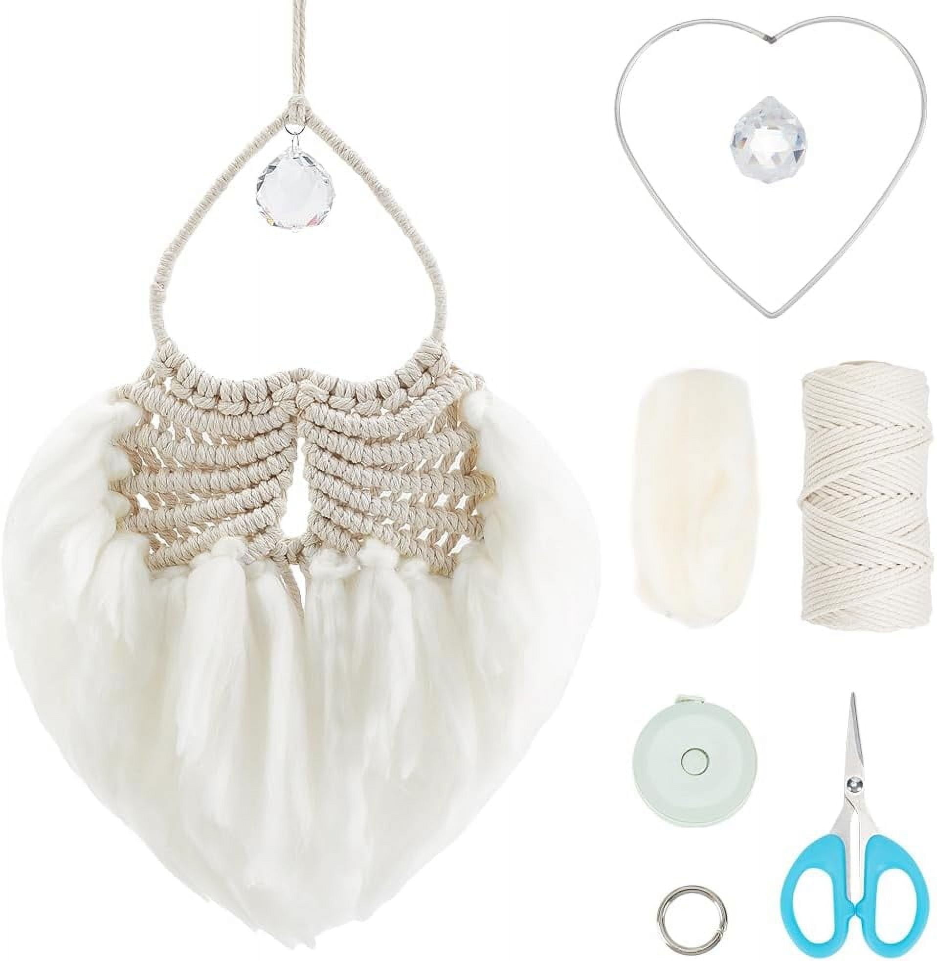Macrame Angel Wings Kit Macrame Feather Kit Macrame Wall Hanging ...
