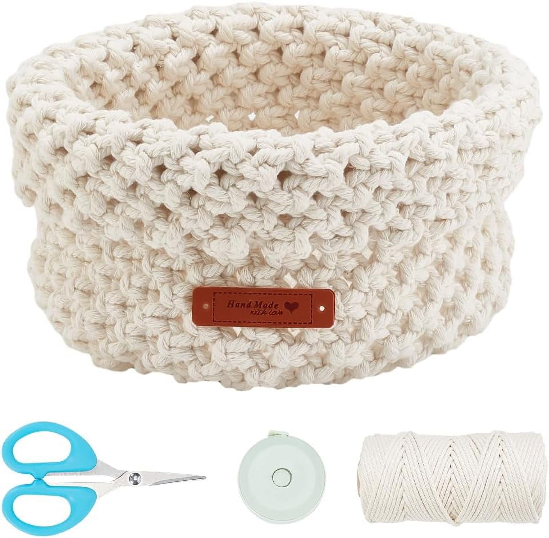 Macrame Basket Kit DIY Macrame Kit with Video Tutorial 100m Cotton Cord ...