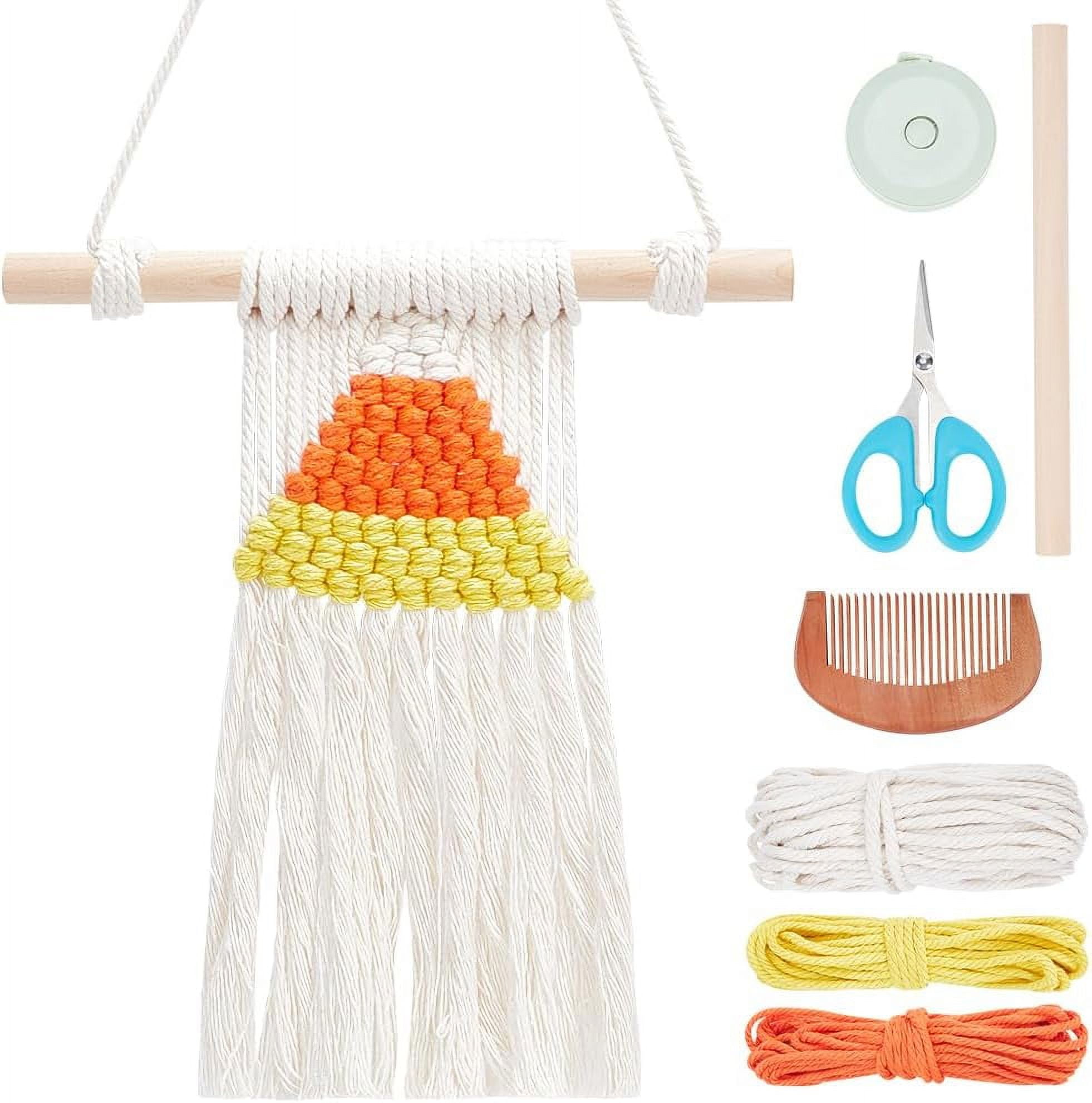 Macrame Candy Corn Wall Hanging with Instruction Macrame Hanging Decorations Macrame Candy Corn ...