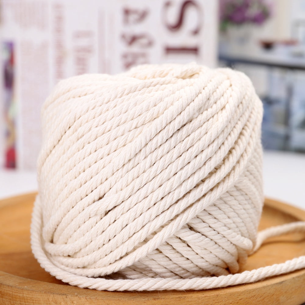 Macrame Cord,1 Roll Bohemia Natural Cotton Cord,DIY Crafts Cord,Beige ...