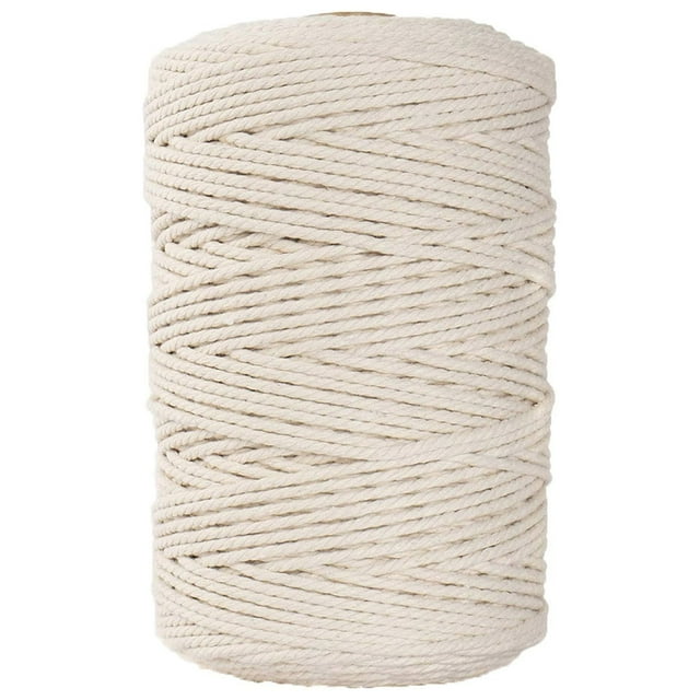 Macrame Cord 3mm x 330Yards,Natural Cotton Macrame Rope Cotton Cord ...