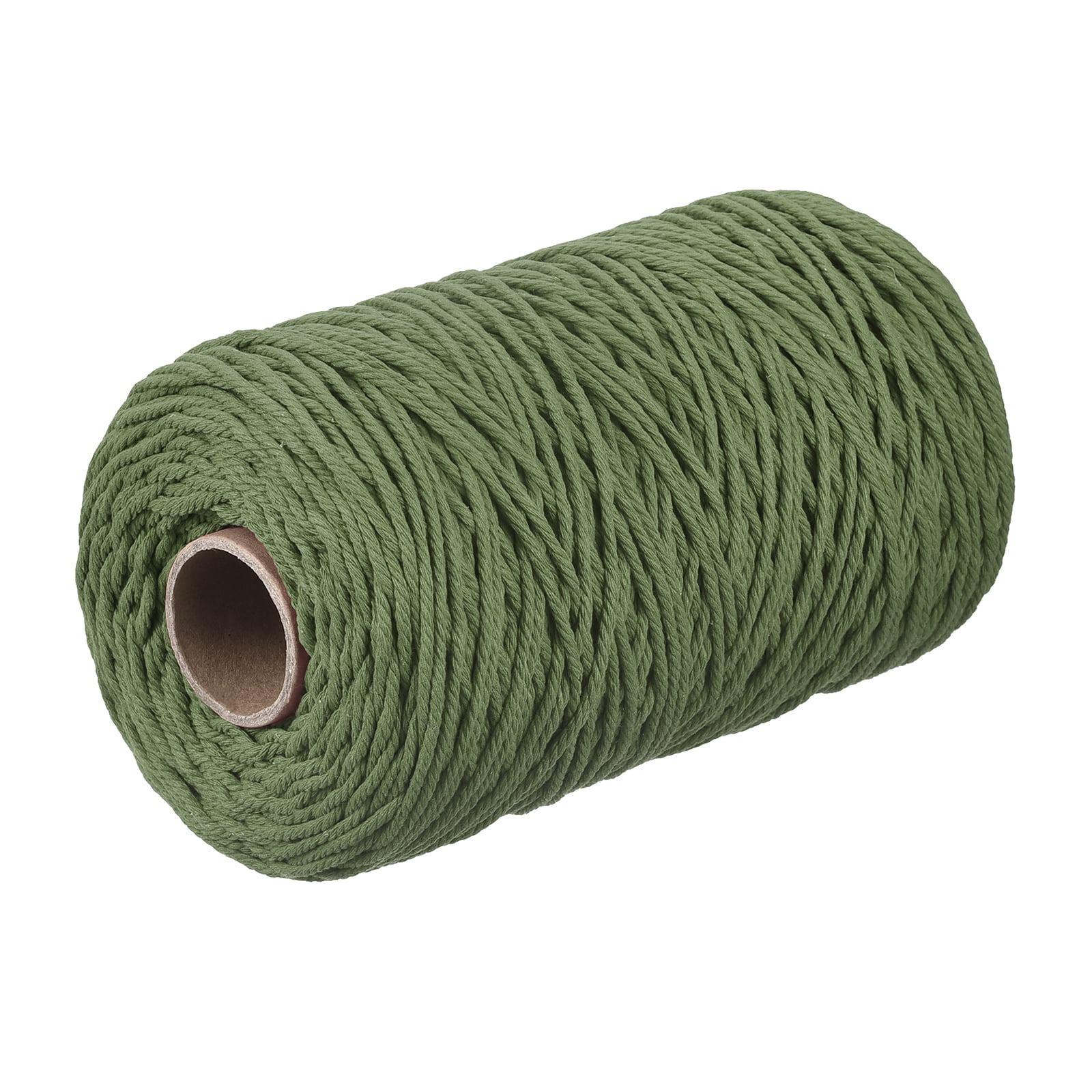 Macrame Cord Army Green 328 Yard 0.12-in Dia Cotton Rope Braided String ...