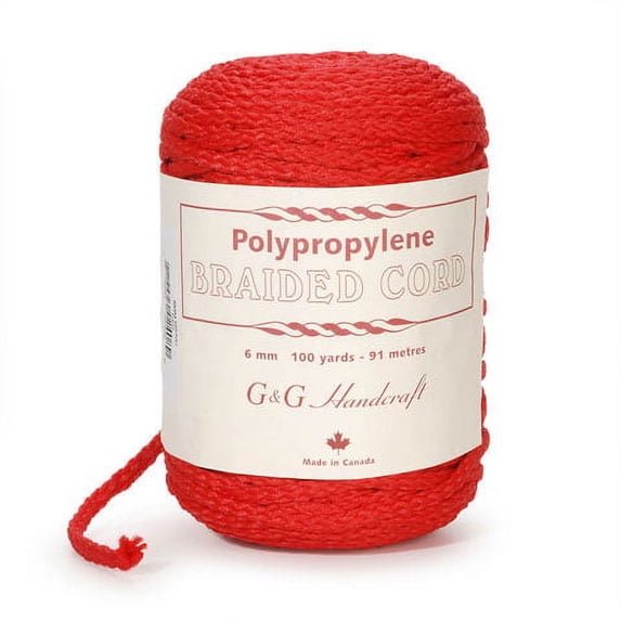 Macrame Cord Red 6Mm 100Yd - Walmart.com