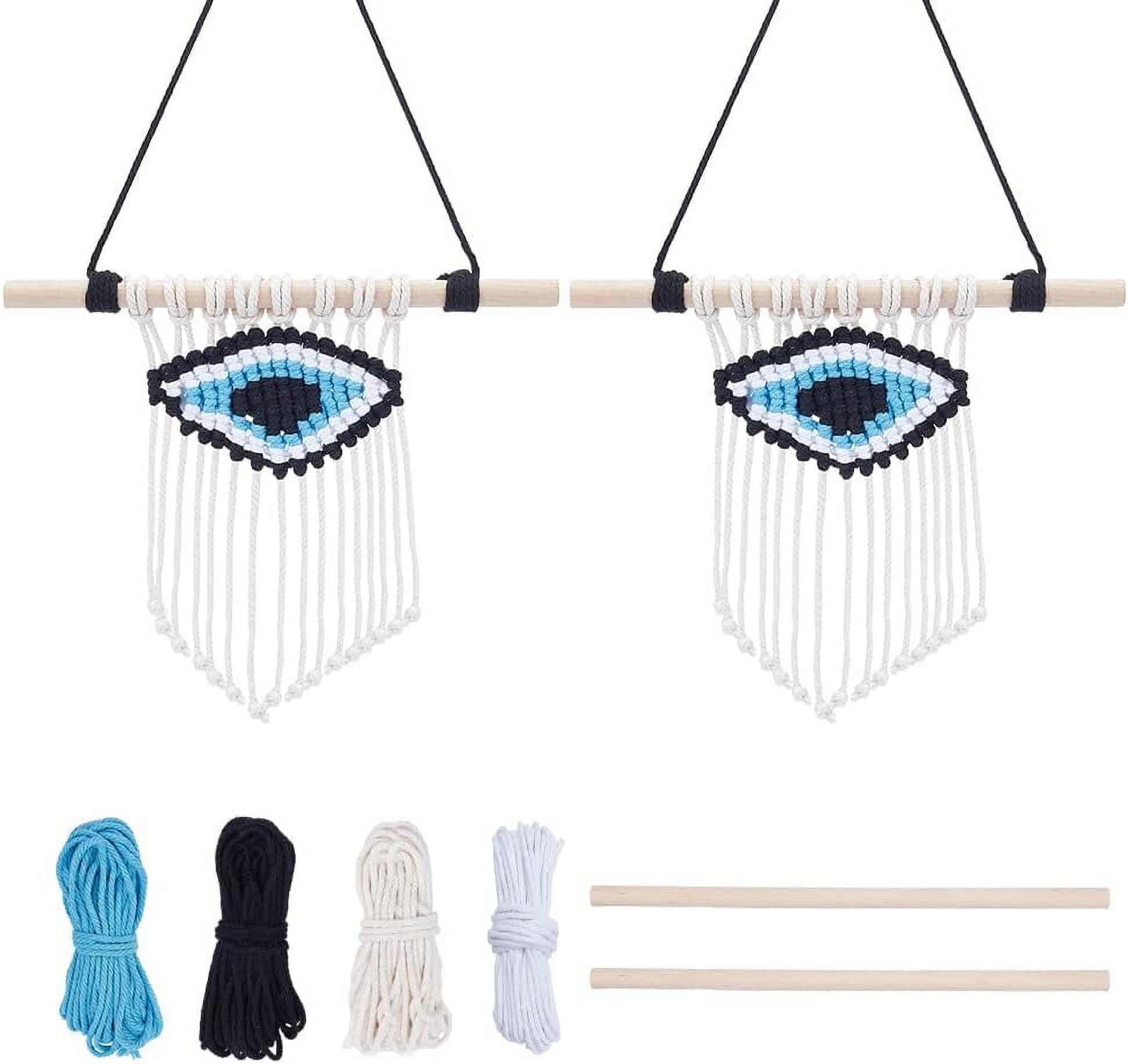 Macrame Kit for Adult Beginners Make Your Own Evil Eye Macrame Wall ...