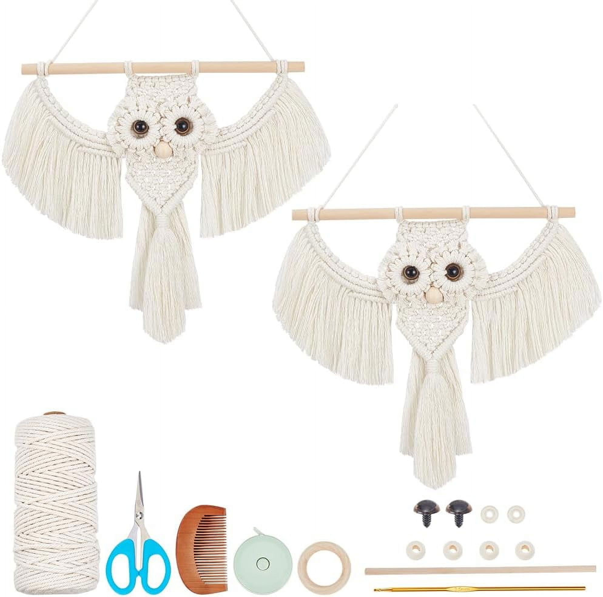 Macrame Kits for Adults - 2 Set Beginner DIY Macrame Kit with ...