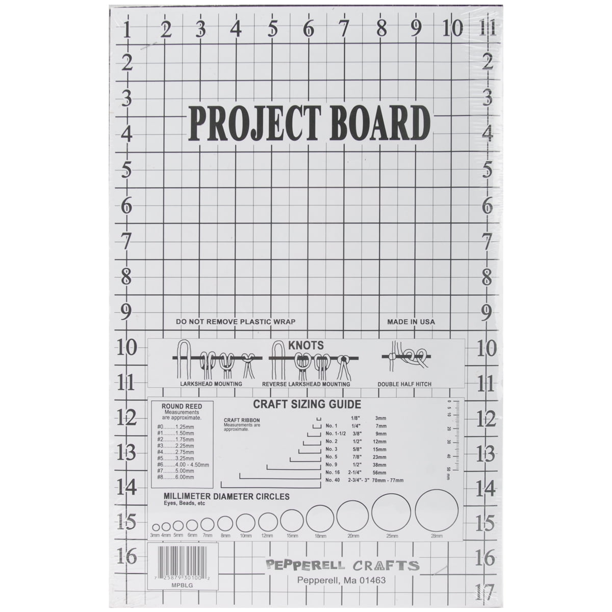 Macrame Project Board 12"X17.5", Plastic, Pepperell, Handheld - Walmart.com