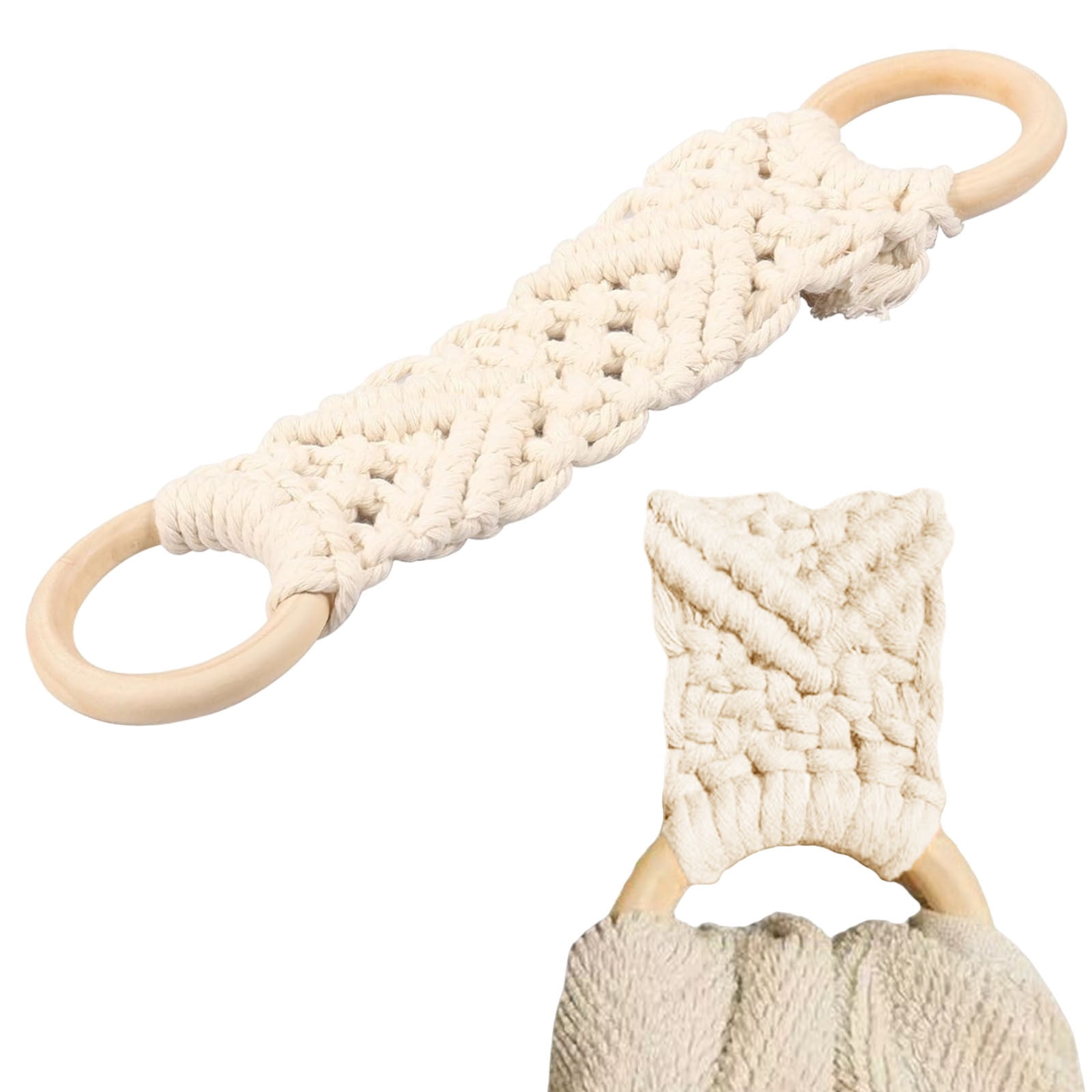 Macrame Towel Holder Ring, Macrame Kitchen Towel Holder, Crochet Towel ...