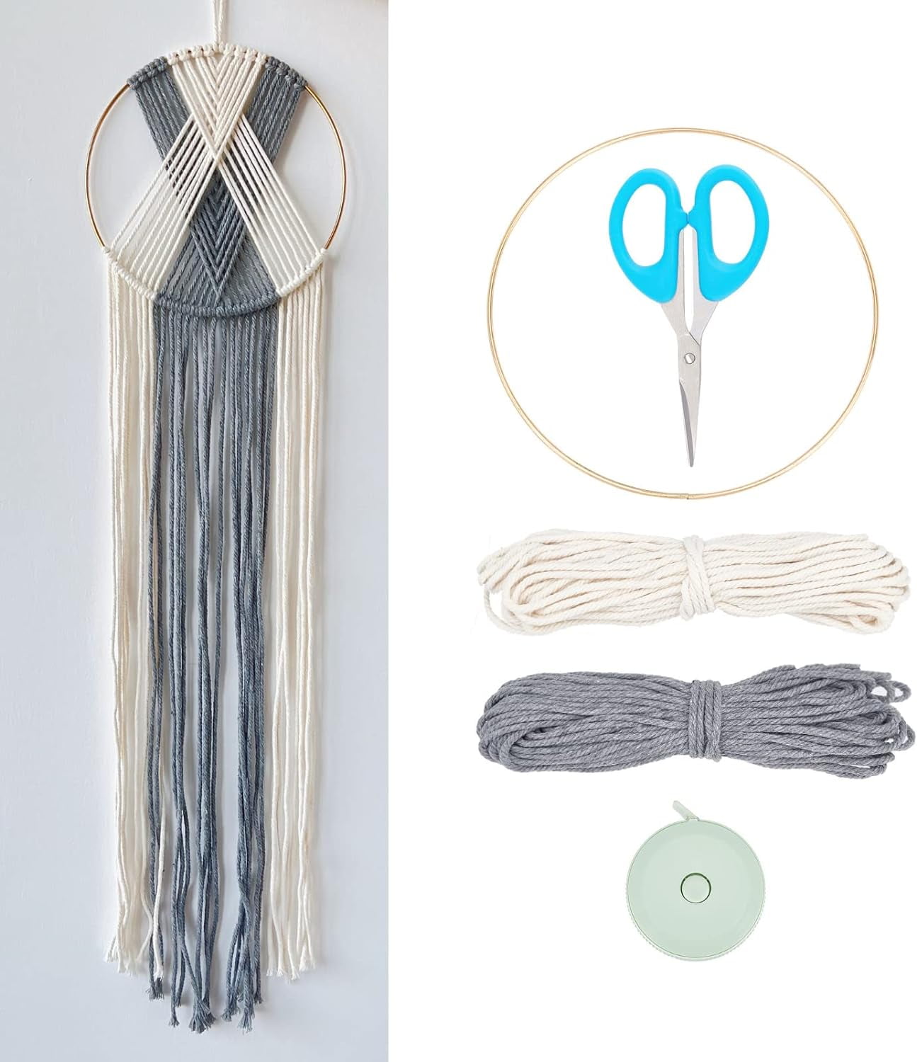Macrame Wall Hanging Decor Minimalist Macrame Kit for Beginners DIY ...