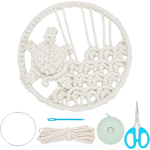 Macrame Wall Hanging KIt for Beginners Adults Sea Turtles Hanging ...