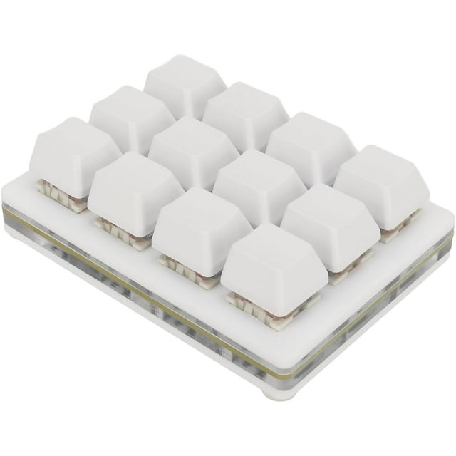 Macro Mechanical Keyboard, 12 Key Mechanical Gaming Keyboard Usb Mini Led One Handed Keypad Red ...