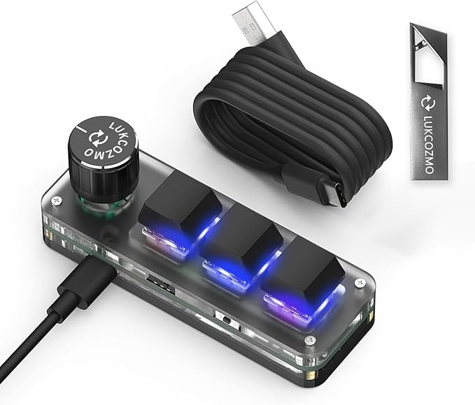 Macro Pad Macro Keyboard Programmable Keypad Customized 3-Key Mini ...