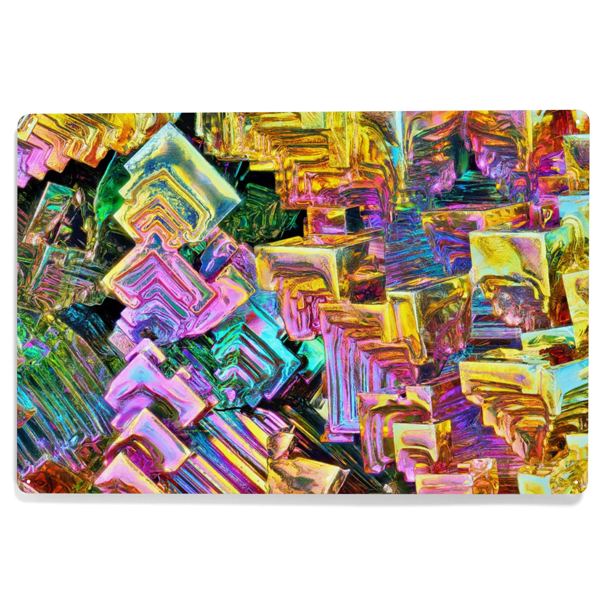 Macro Photography of Amazing Rainbow Colorful Bismuth Gemstone Crystals ...
