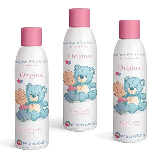 Macrobaby Baby Powder Room Spray 6Oz | Air Freshner (Pack Of 3 ...