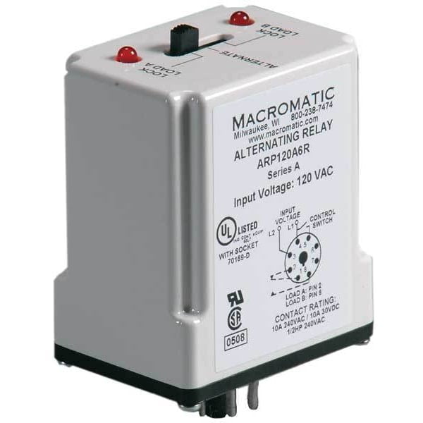 Macromatic Alternating Relay,120VAC,SPDT ARP120A6R - Walmart.com