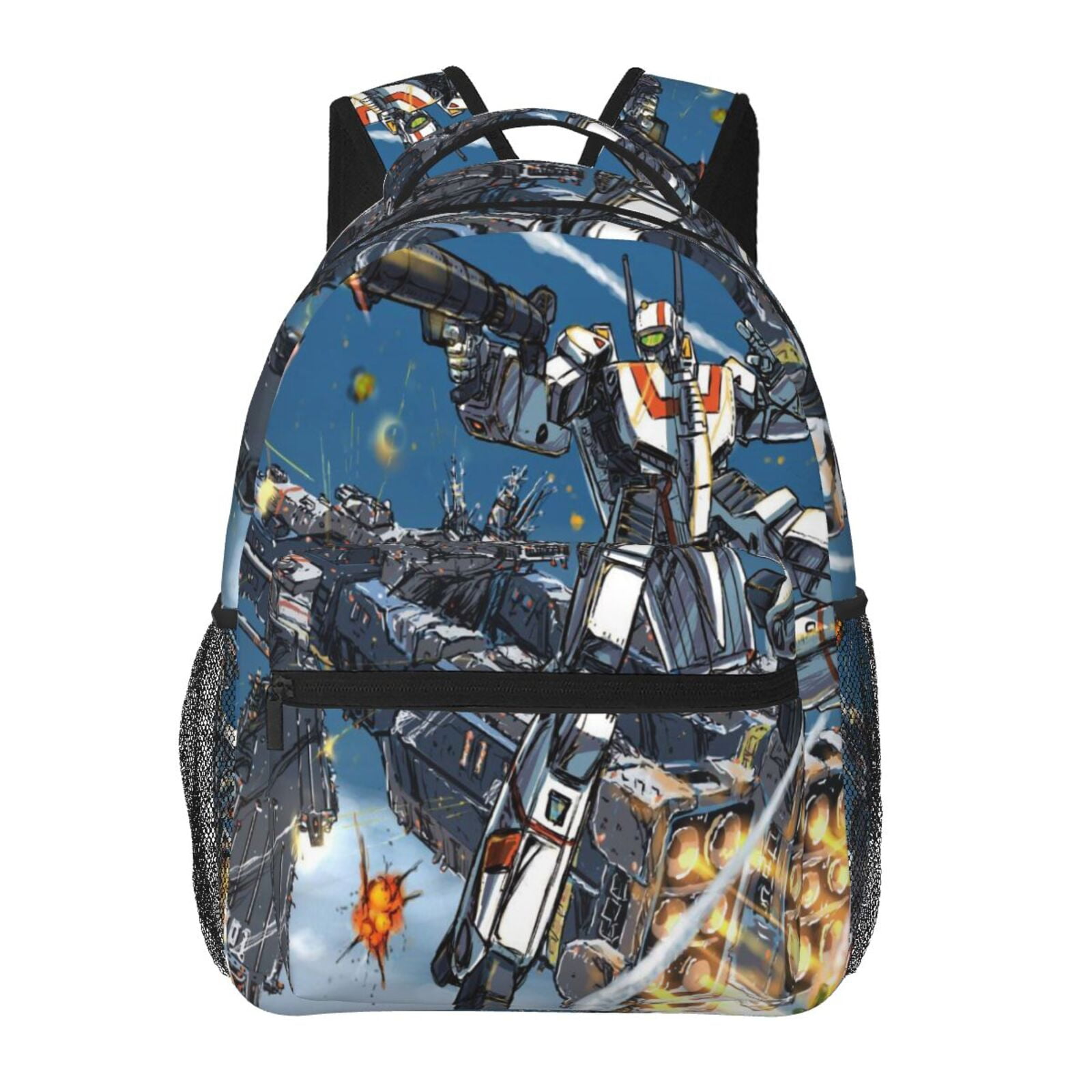 Macross Robotech Black Backpack for Women Men Laptop Backpack Work ...