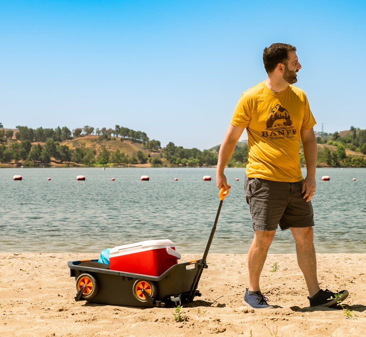 Macsports Turtle Wagon, 300 lbs Capacity with Retractable Wheel ...