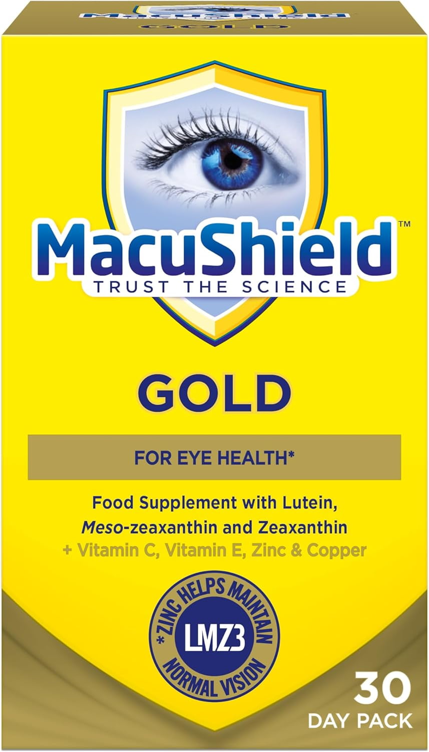 Macu Shield Gold Food Supplement for Eye Health- Pack of 90 Capsules ...