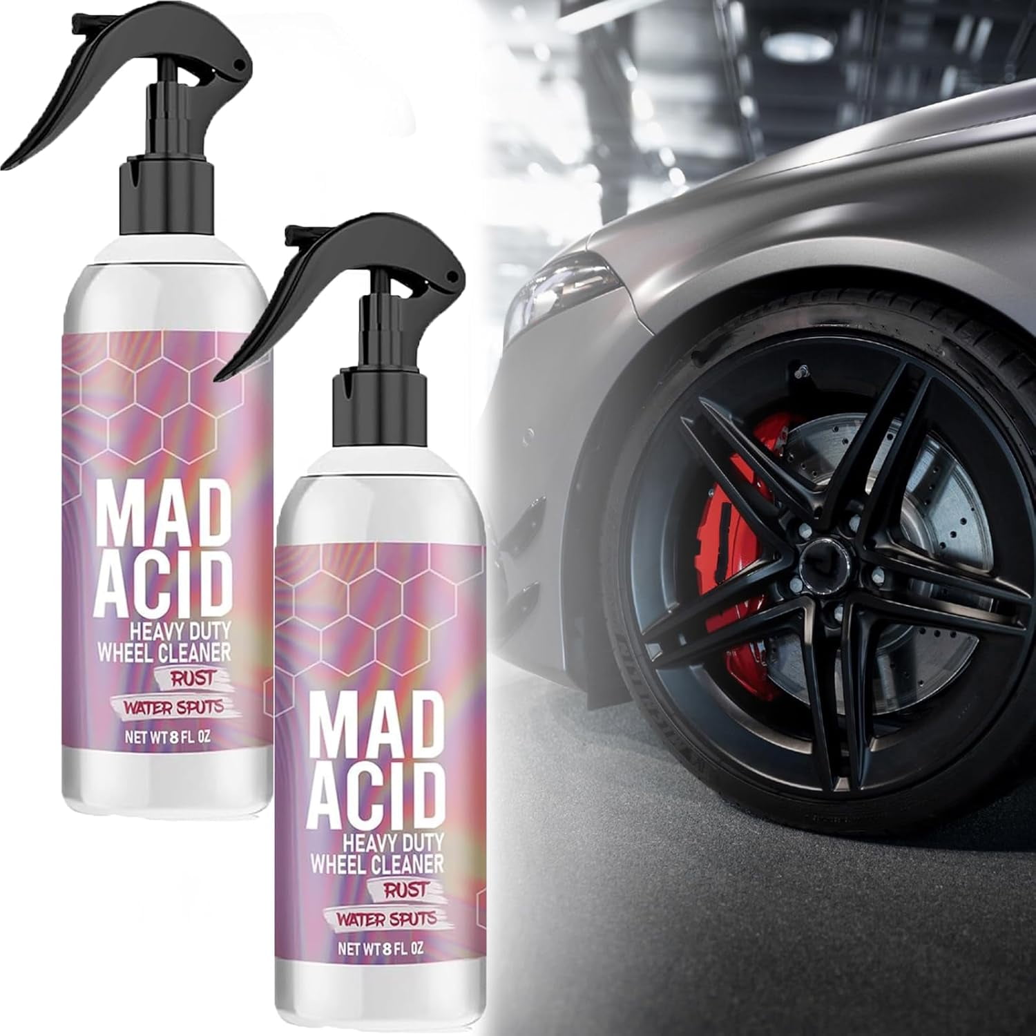 Mad Acid, Mad Acid Glass Cleaner, Mad Acid Heavy Duty Wheel Cleaners ...