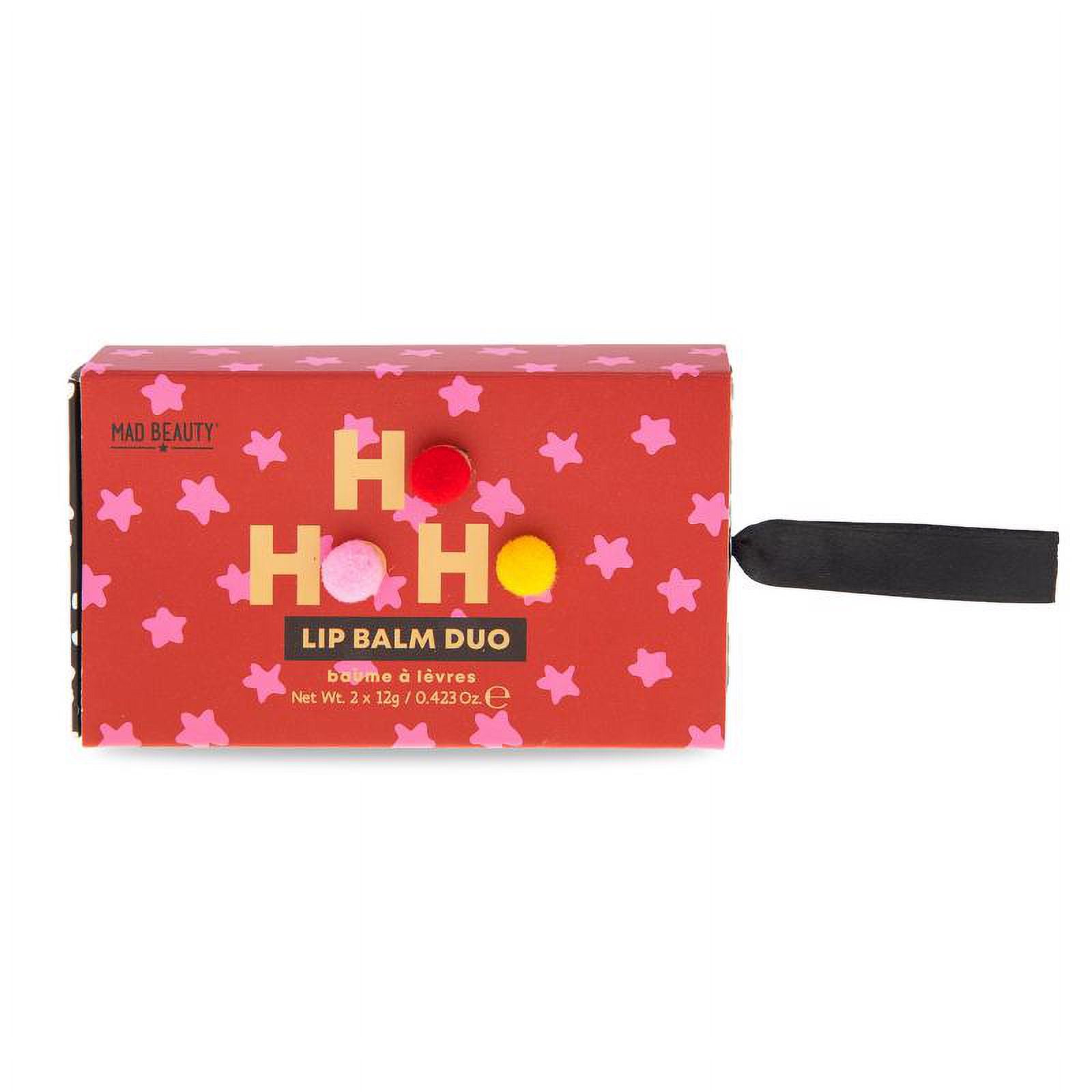 Mad Beauty 9080689 0.423 oz Pom Pom Reindeer Lip Balm Duo, 2 Piece ...